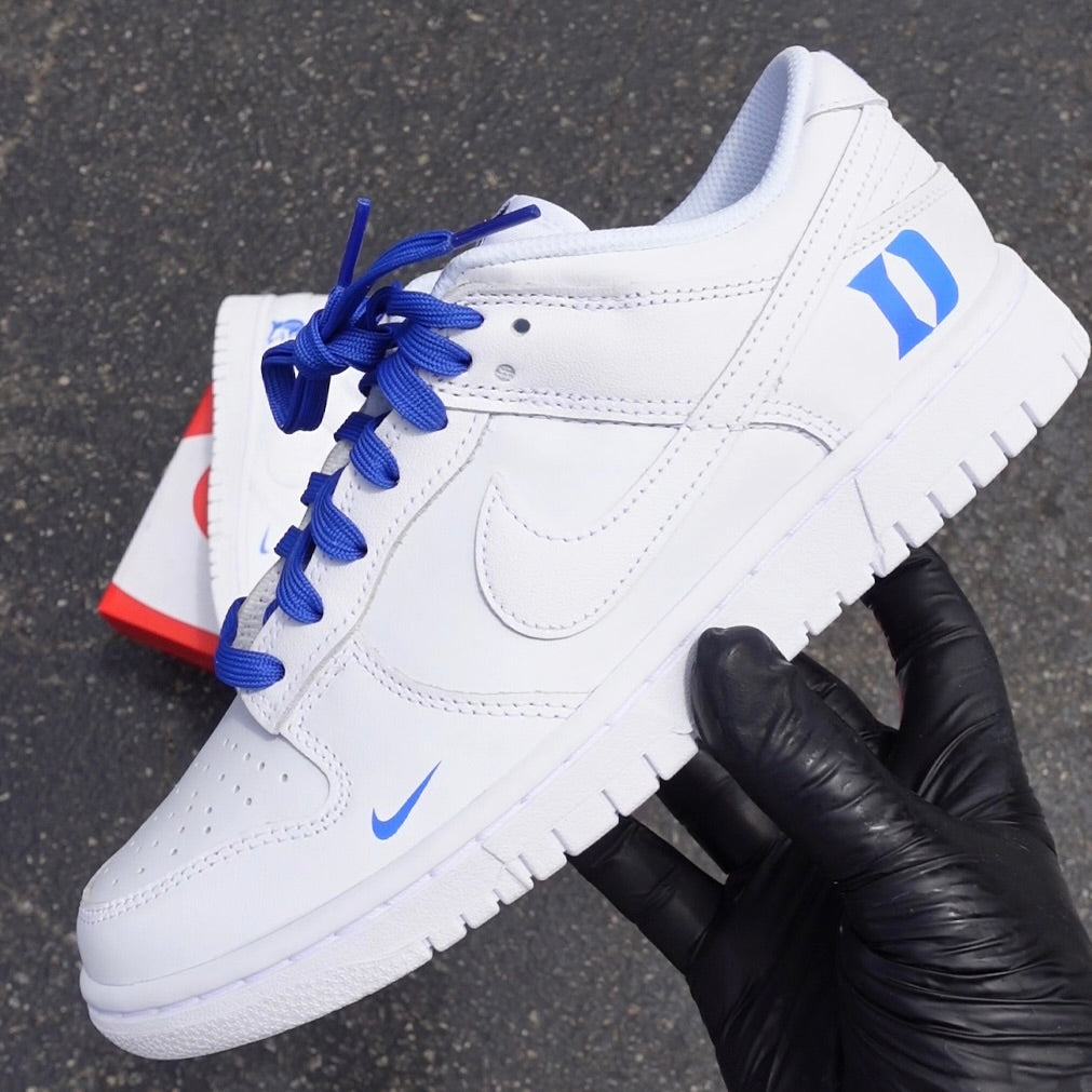 Custom Nike Dunks for a Freshman at Duke – B Street Shoes