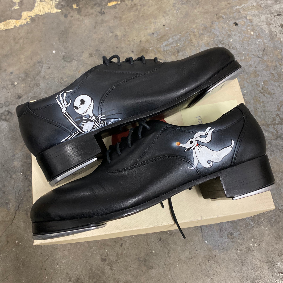 Custom Hand Painted Nightmare Before Christmas Tap Shoes – B Street Shoes