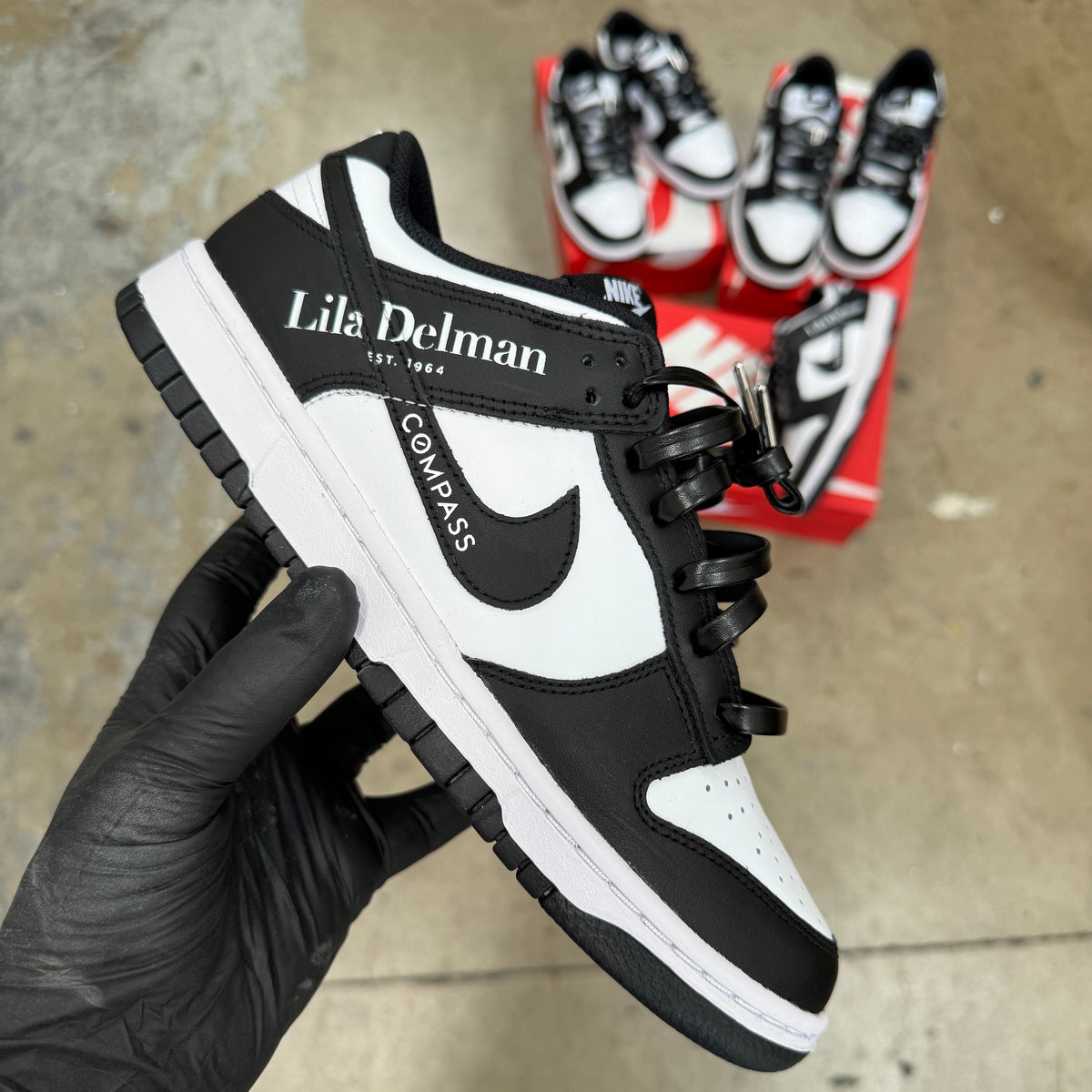 Custom Nike Dunks for Lila Delman – B Street Shoes