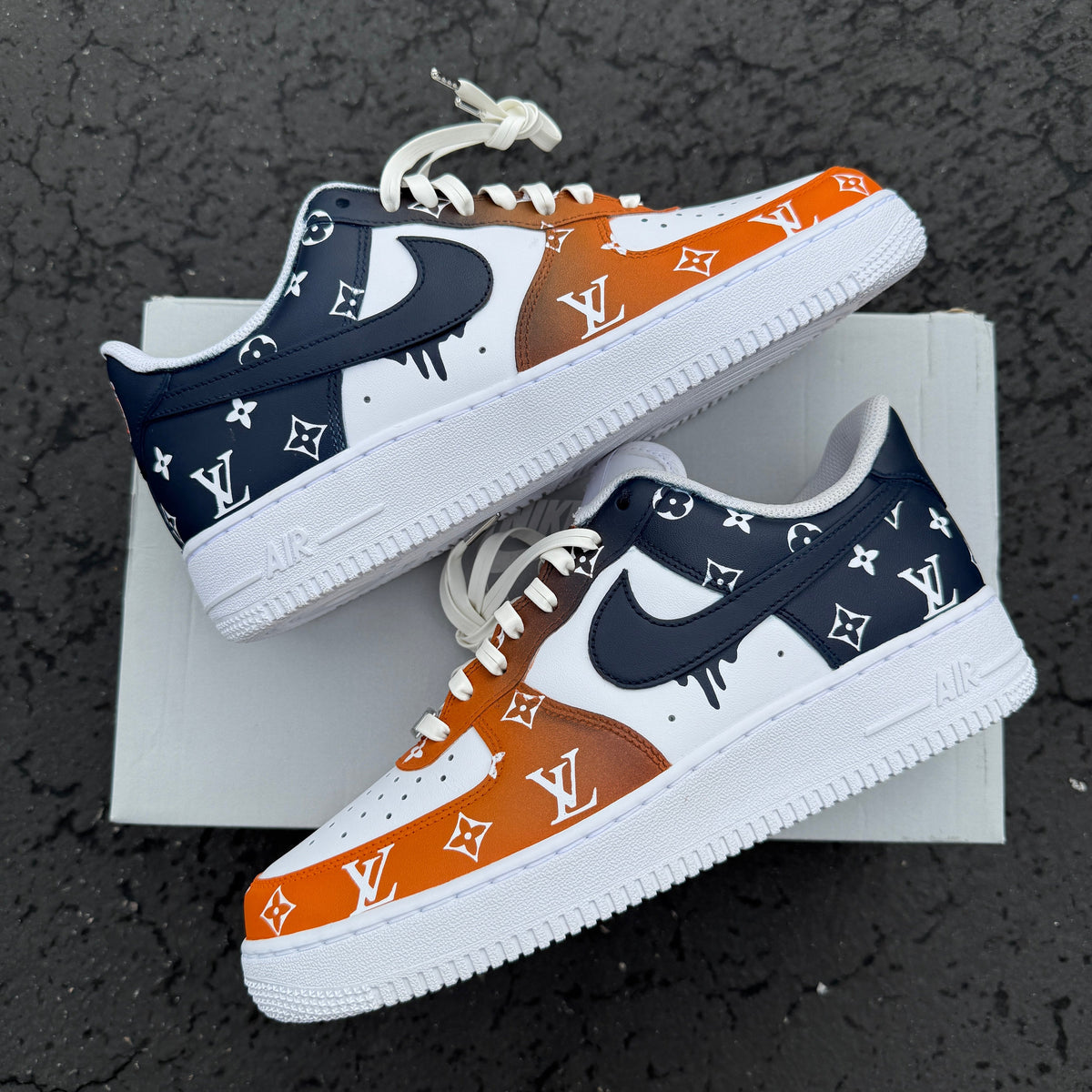 Chicago Bears Nike AF1 Customs – B Street Shoes