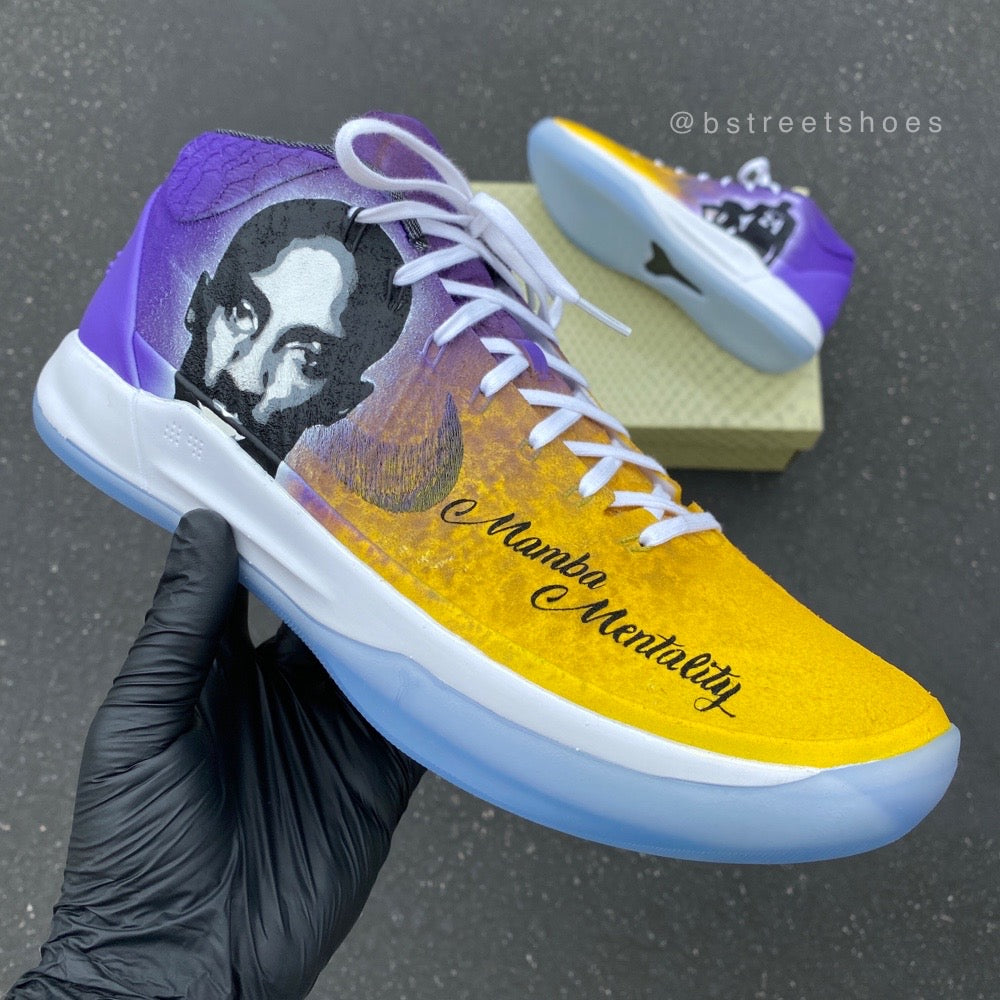 Custom Painted Kobes - Mamba Forever – B Street Shoes