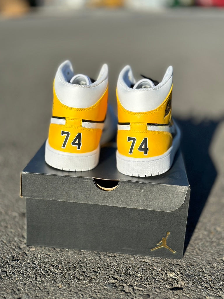 White Jordan 1 Mid - 12 UK(13US) Custom Order - Invoice 2 o 2 – B ...