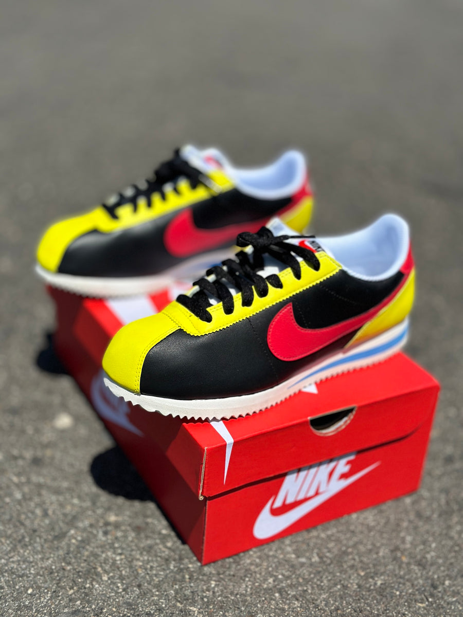 White Nike Cortez - 9W - RUSH Custom Order - Invoice 2 of 2 – B Street ...