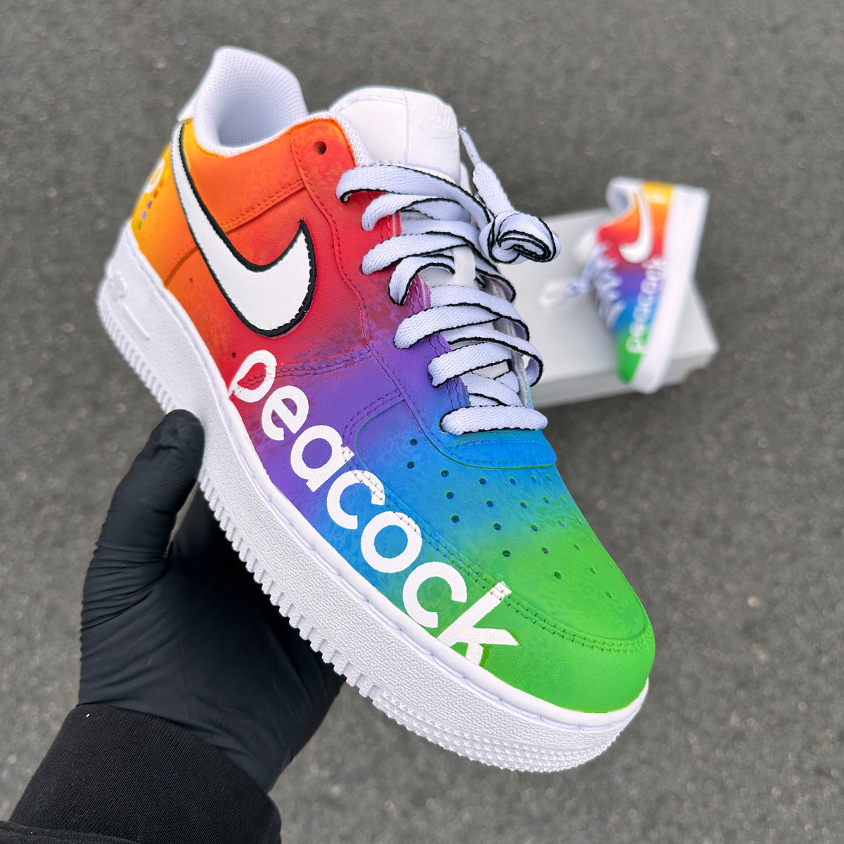 White AF1 Low - Mens 9.5 - Custom Order - Invoice 2 of 2 – B Street Shoes