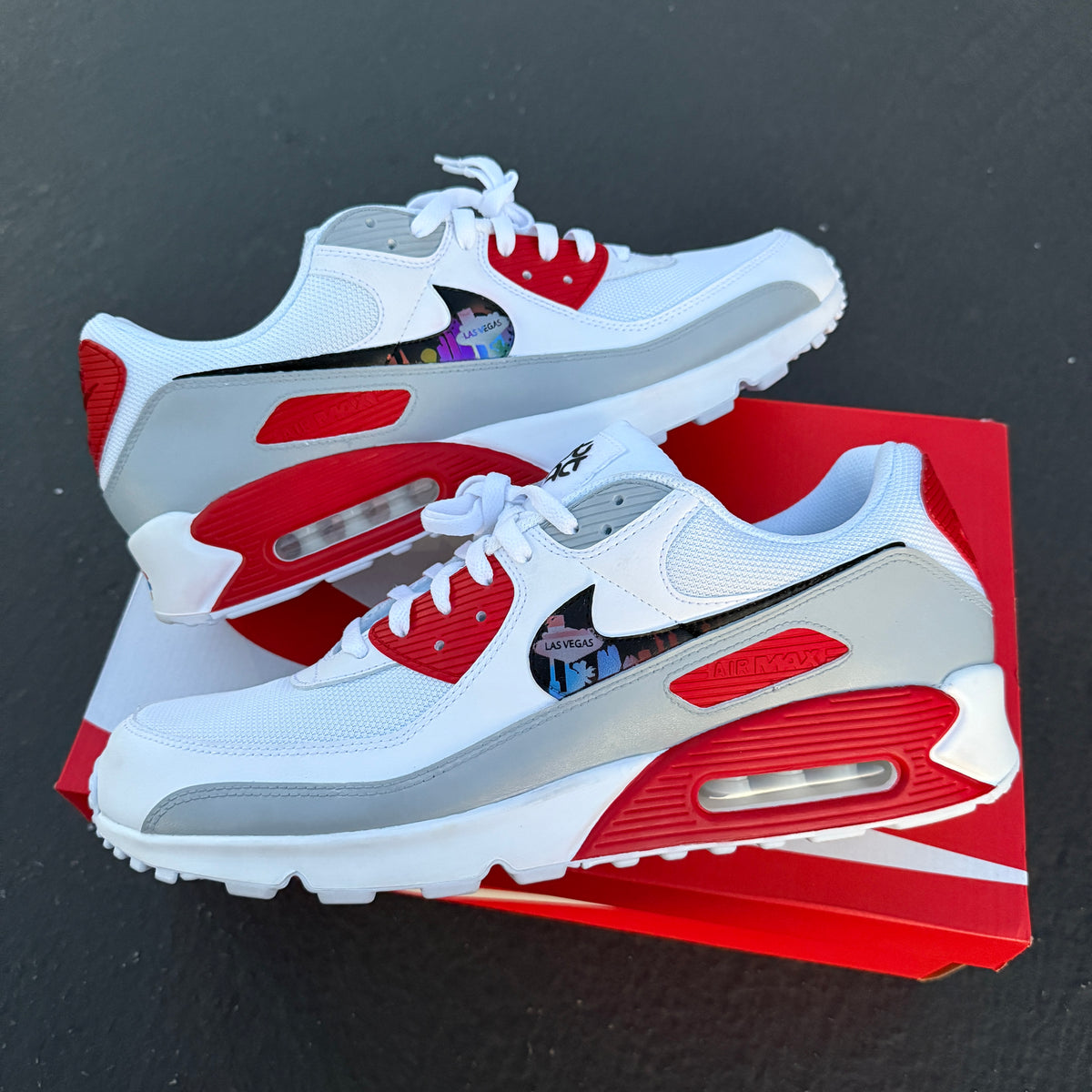 2 pairs custom Nike AM90s Custom Order – B Street Shoes
