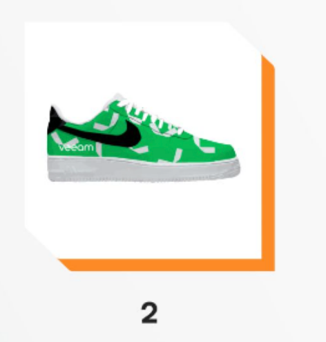 Veeam 2024 Design 2 Sneaker - Size 10 Mens (US) - Custom Order – B ...