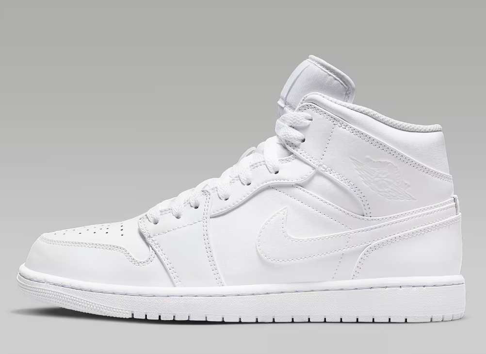 White Jordan 1 Mid - 10.5m - Custom Order - Invoice 2 of 2 [#177339823 ...