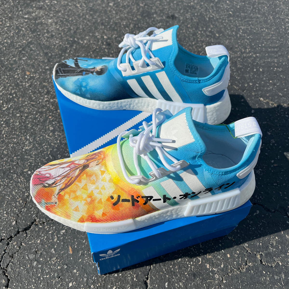 White Adidas NMD - Mens 9 - Custom Order - Invoice 2 of 2 – B Street Shoes