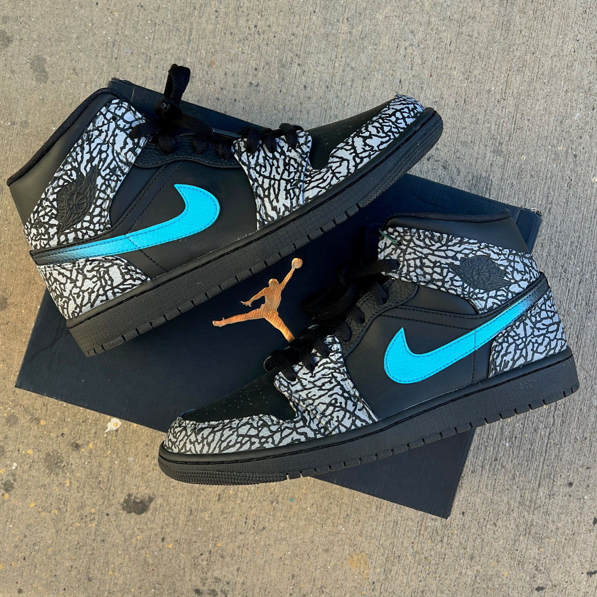 Jordan Mid Triple Black - 10 Mens - Custom Order - Invoice 2 of 2 – B ...