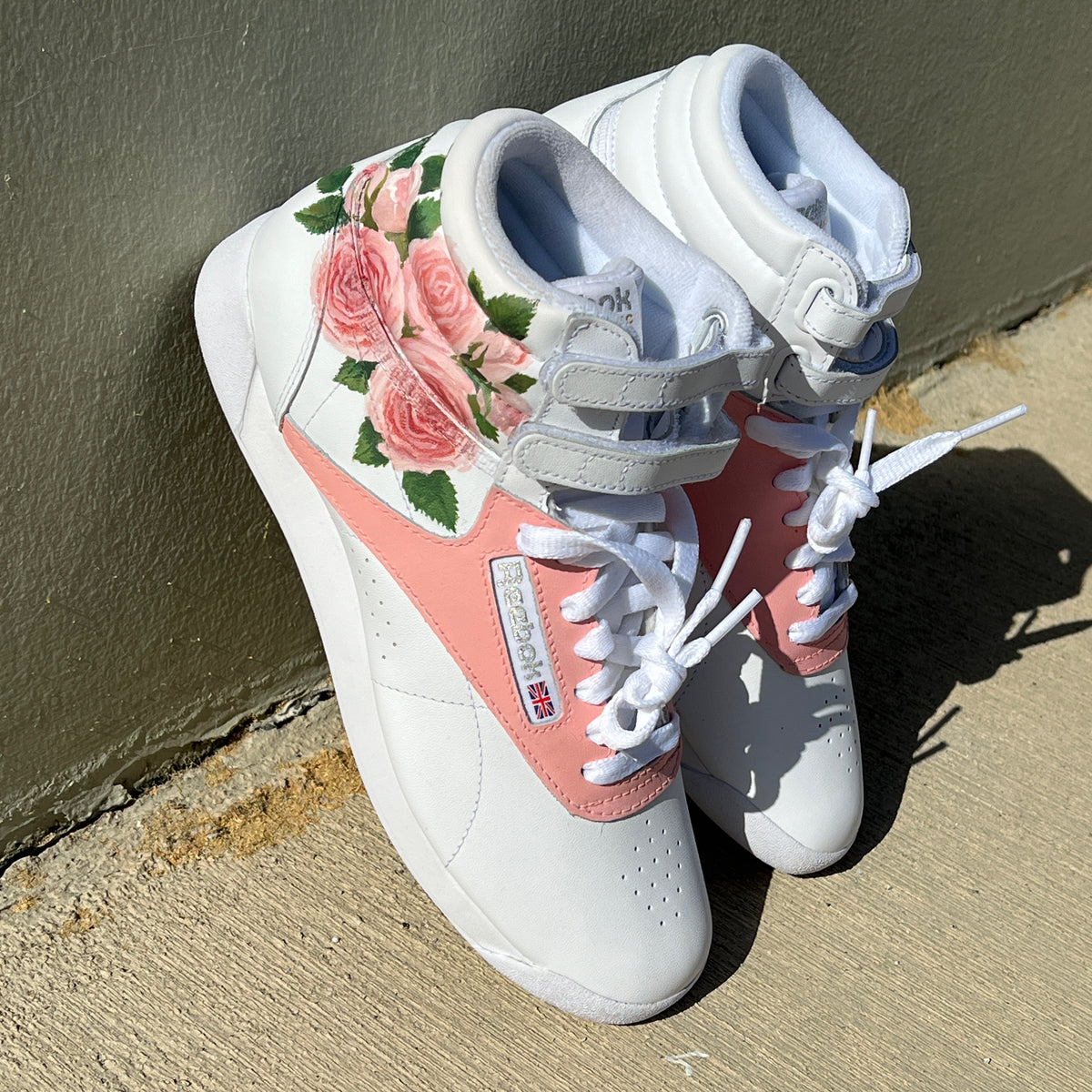 White Reebok Freestyle High - Womens 7.5 - Custom Order - Invoice 2 of ...