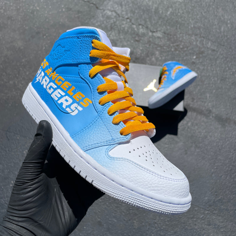 Triple White Jordan 1 Mid - 7.5 mens - Custom Order - Invoice 2 of 2 ...