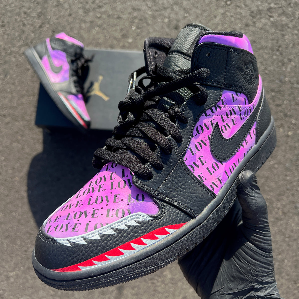 Jordan Mid Triple Black - 11 Womens (9.5M) - Custom Order - Invoice 2 ...