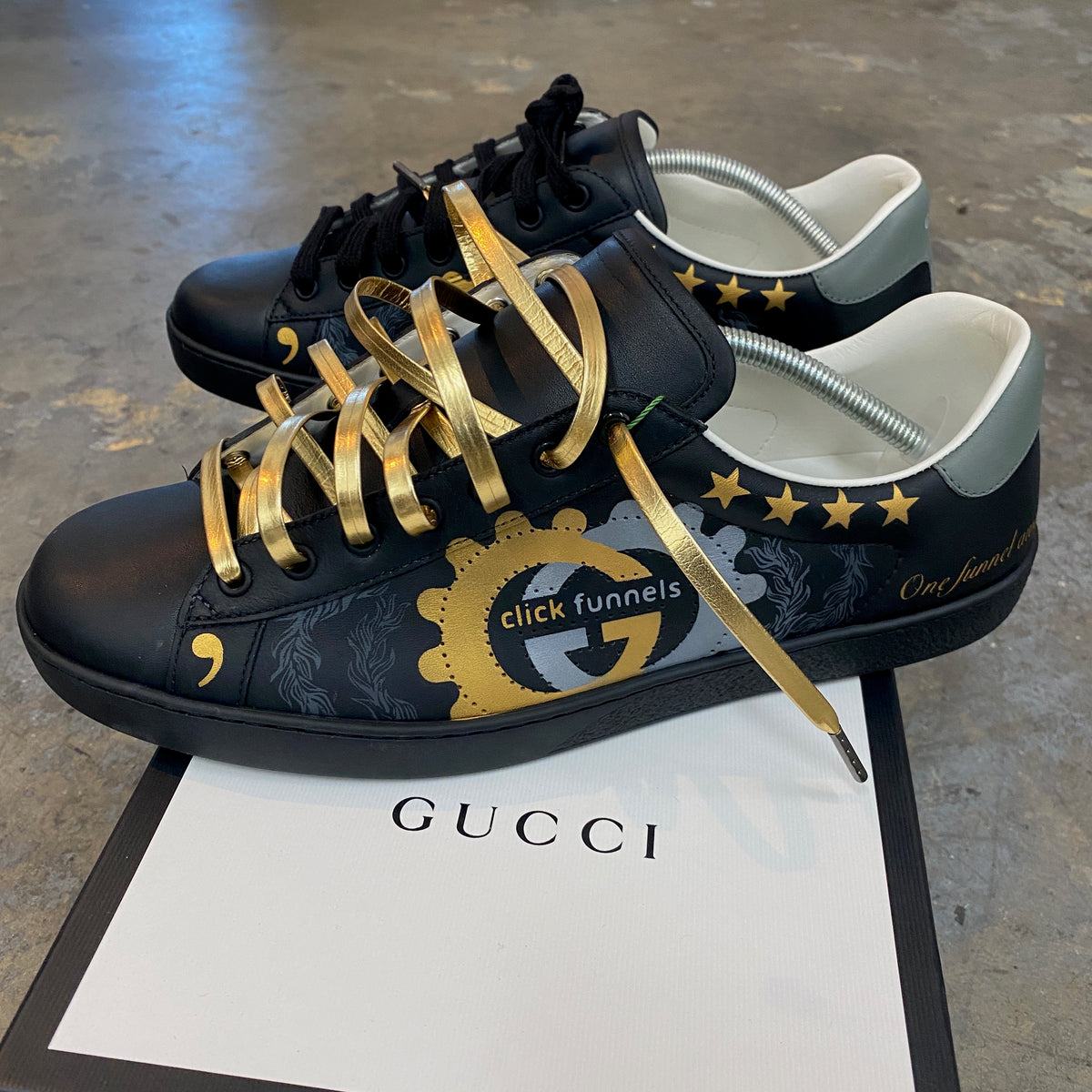 Men's Ace sneaker with Interlocking G - Mens 10.5 - Custom Order - inv ...