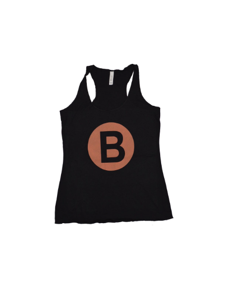 B Street Women’s Tank Top- Black W/ Orange B Street Logo- LIMITED QUAN ...