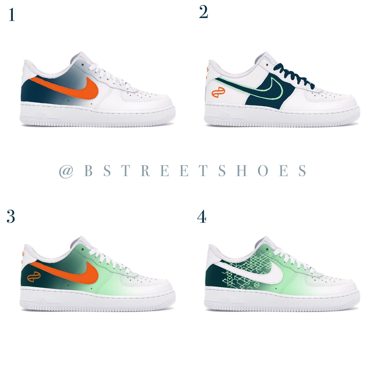 Nike Af1 Low - Custom Order - Invoice 1 of 2 – B Street Shoes